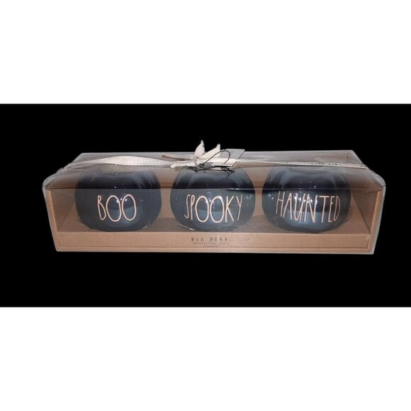 Rae Dunn | Holiday | Rae Dunn Boo Spooky Haunted Pumpkin Tea Light ...